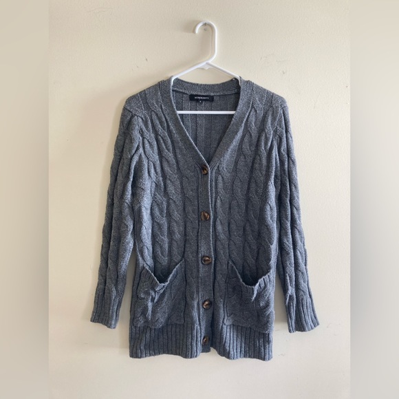 merokeety | Sweaters | Merokeety Cable Knit Ribbed Button Down Cardigan ...